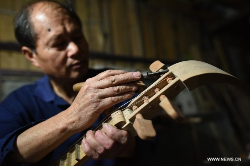 In pics: Pipa maker in SW China's Guizhou - Global Times