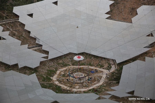 China's aperture spherical telescope "FAST" under test - Global Times