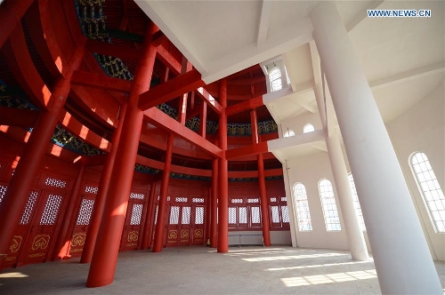 Building complex with Chinese, western architectural styles seen in N ...