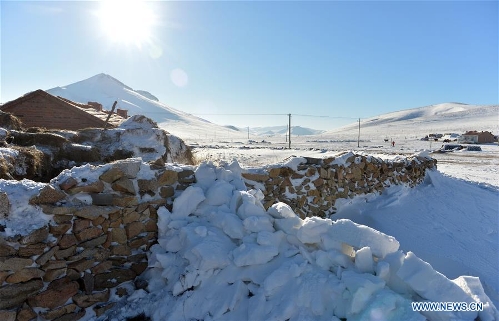 Snow scenery seen in China's Inner Mongolia - Global Times