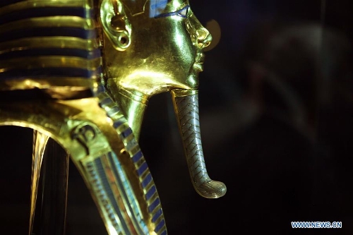 Egyptian King's gold mask back on display after restoration - Global Times