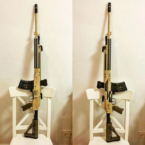 US military enthusiasts show modified SVD rifle - Global Times