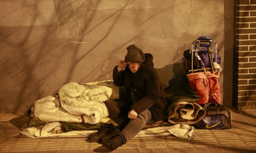 Cold times for Beijing’s homeless - Global Times