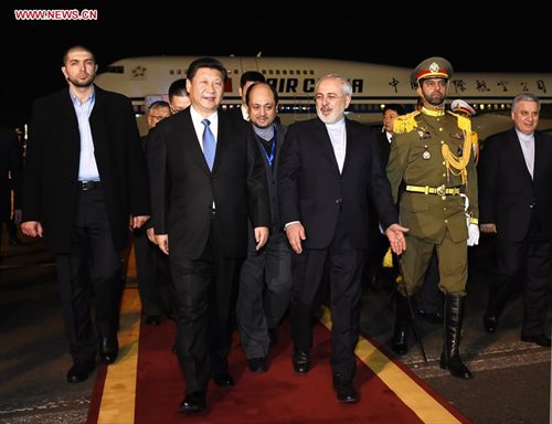 Xi arrives in Iran for state visit - Global Times