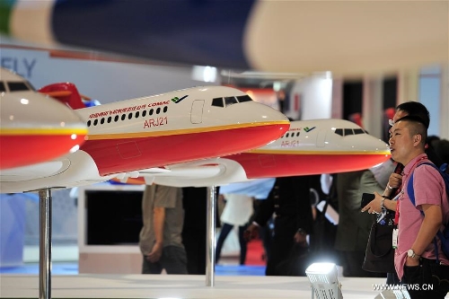 Joint booth of AVIC Int'l and CATIC seen at Singapore Airshow - Global ...