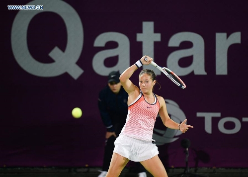 Highlights of women's singles 1st round at WTA Qatar Open - Global Times