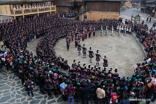 Grand Song of Dong chorus performance staged in SW China - Global Times