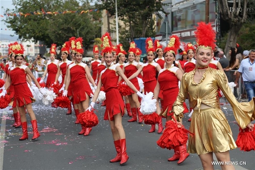 Carnival parade held in sea-side city of Limassol - Global Times