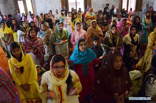 Pakistani Christians attend Easter mass in Pakistan's Lahore - Global Times