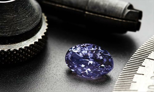 Rare violet diamond to showcase private diamond auction - Global Times