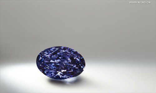Rare violet diamond to showcase private diamond auction - Global Times