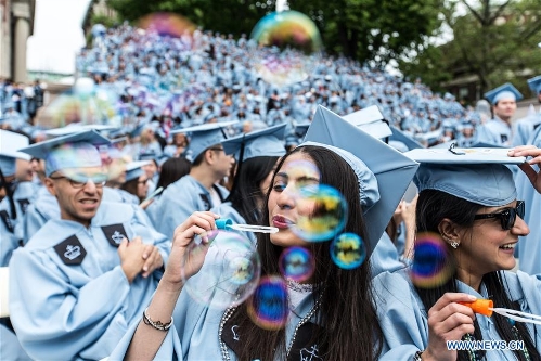 Commencement ceremony of Columbia University held in New York - Global ...