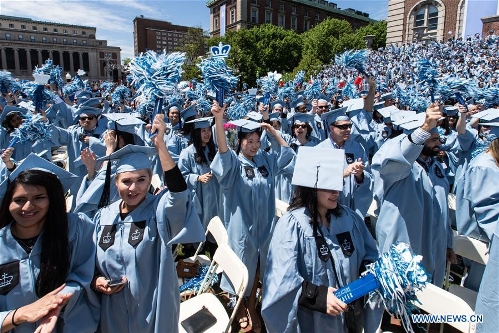 Commencement ceremony of Columbia University held in New York - Global ...