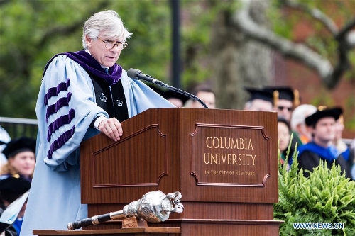 Commencement ceremony of Columbia University held in New York - Global ...