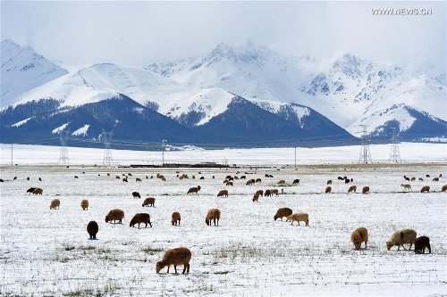 Snow scenery of east Tianshan Mountain in China's Xinjiang - Global Times