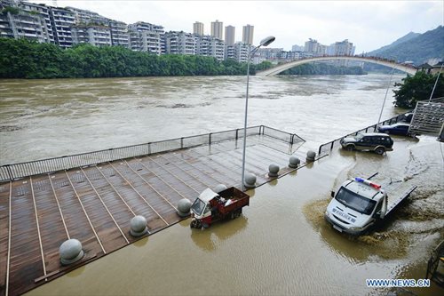 Torrential rain hit SW China's Chongqing - Global Times