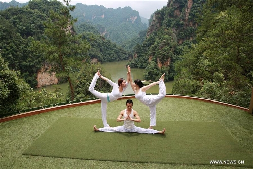 Int'l Day of Yoga marked in N China - Global Times