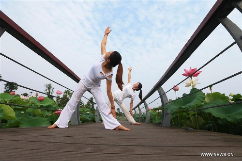 Int'l Day of Yoga marked in N China - Global Times