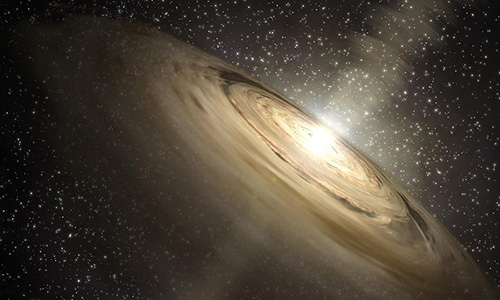 Rotating ring of organic molecules discovered around newborn star ...