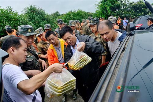 Tender scenes from the frontlines of flood-affected Jiangsu - Global Times