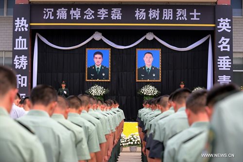 Funeral ceremony of Chinese UN peacekeepers held in China's Henan ...