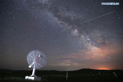 Starry sky in Inner Mongolia attracts enthusiasts in early August ...