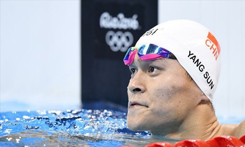 Sun Yang wins silver medal in men's 400m freestyle - Global Times
