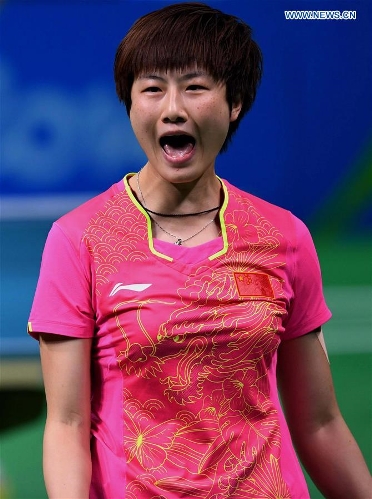 Ding Ning wins gold of women's singles final of table tennis - Global Times