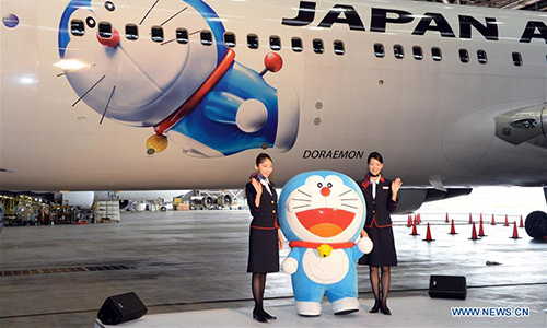 Doraemon-themed plane to fly route between Tokyo and Shanghai - Global ...