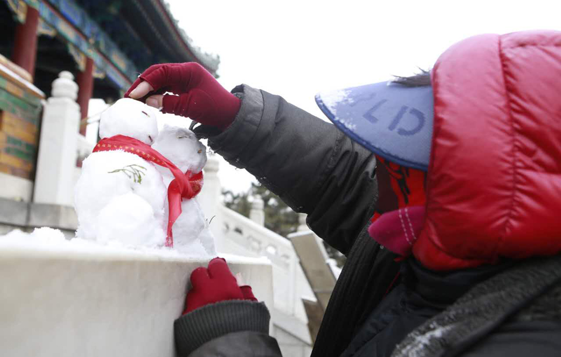 Cold front brings late winter snow across northern China - Global Times