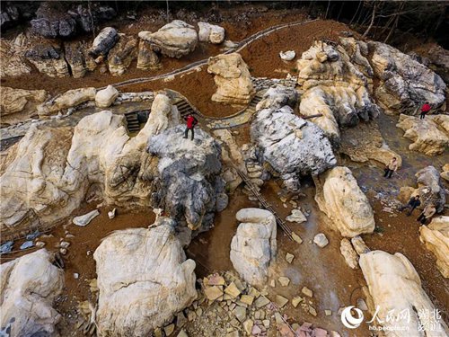 Grotesque rocks resemble giant sea turtles - Global Times