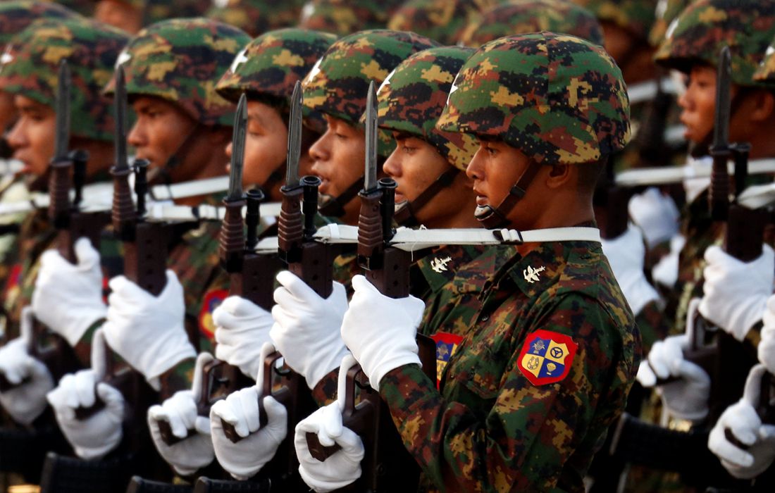 Myanmar military holds parade to mark 72nd Armed Forces Day - Global Times