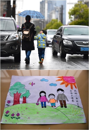 Chinese autistic children draw paintings to mark World Autism Awareness ...