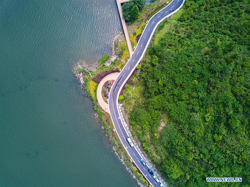 Aerial view of Sandu Township in E China's Zhejiang - Global Times