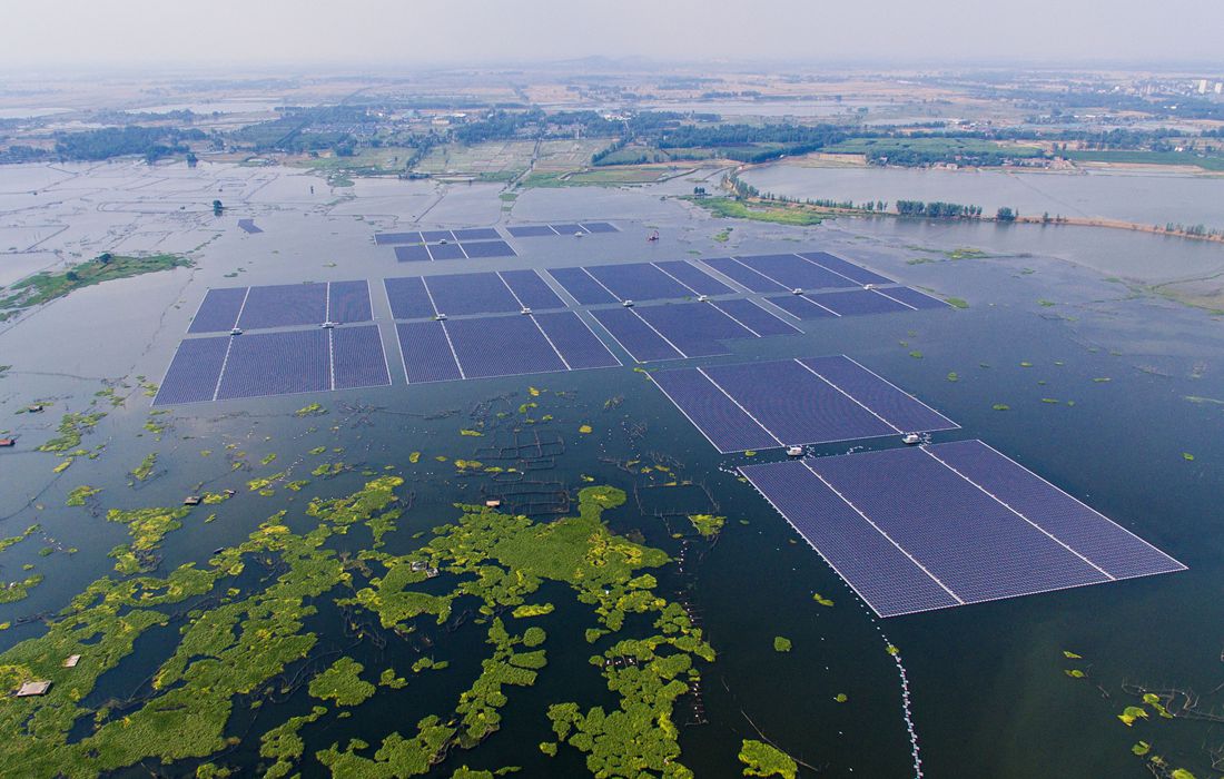 A solar photovoltaic power station built on water - Global Times