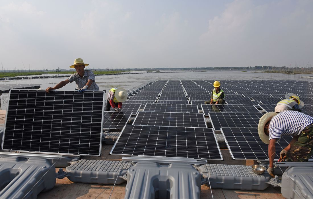 A solar photovoltaic power station built on water - Global Times