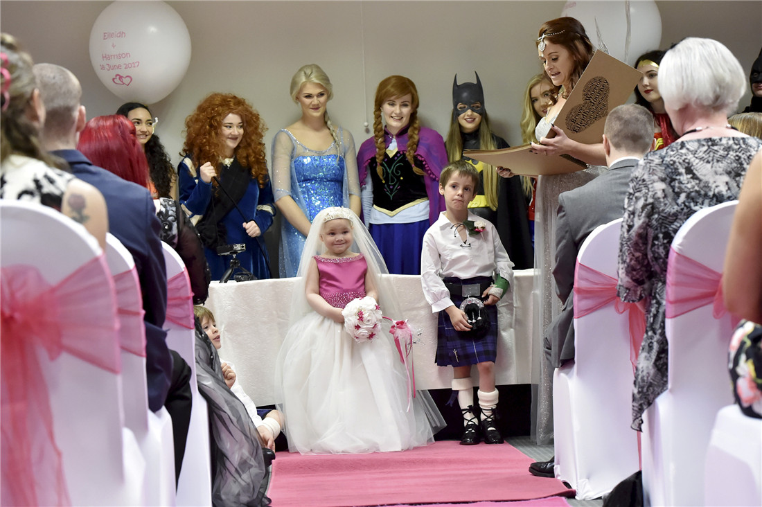 Dream come true for little girl diagnosed with cancer - Global Times