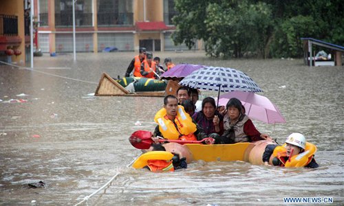 Fuquan of SW China's Guizhou hit by torrential rain - Global Times