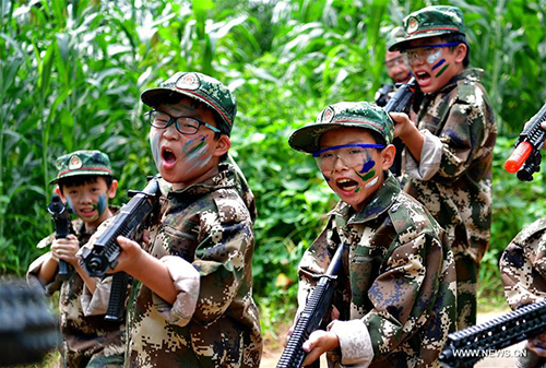 Children attend military summer camp in N China to exercise - Global Times