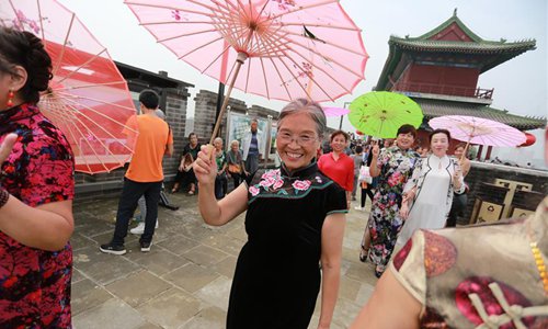 Cheongsam show presented in N China's Hebei - Global Times