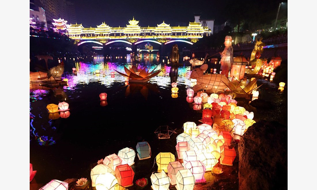 Ghostly lanterns shine during Ghost Festival in South China’s Guangxi ...