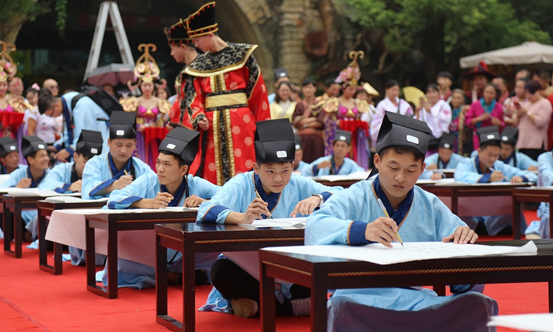 China’s ancient imperial exam reenacted in Hangzhou - Global Times