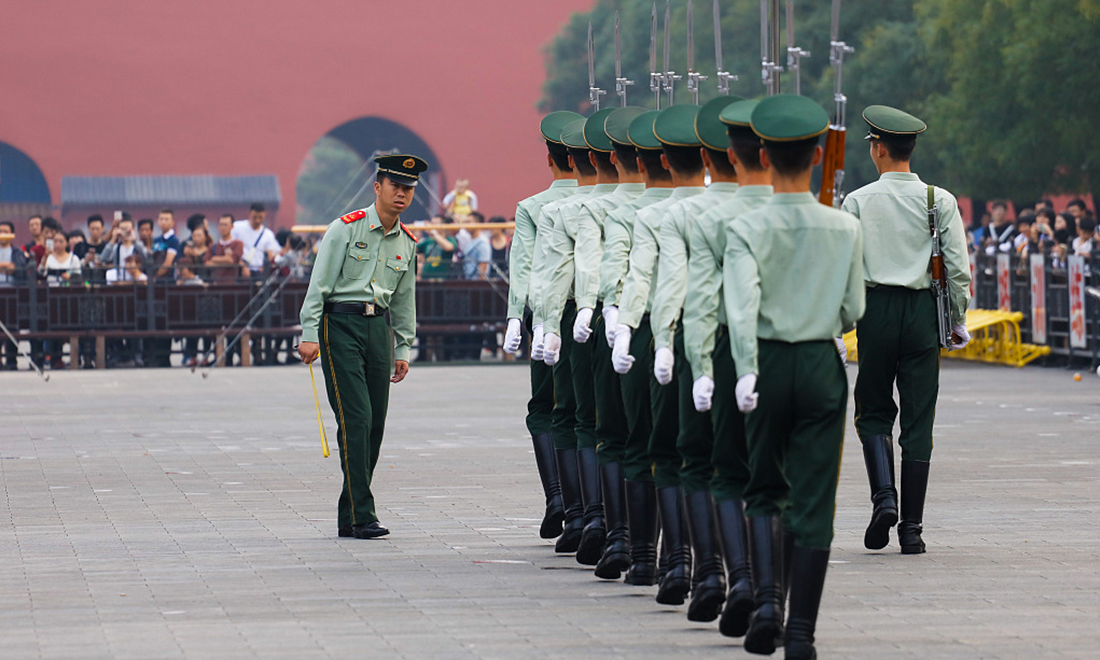 A close look at the PLA guard of honor on National Day - Global Times