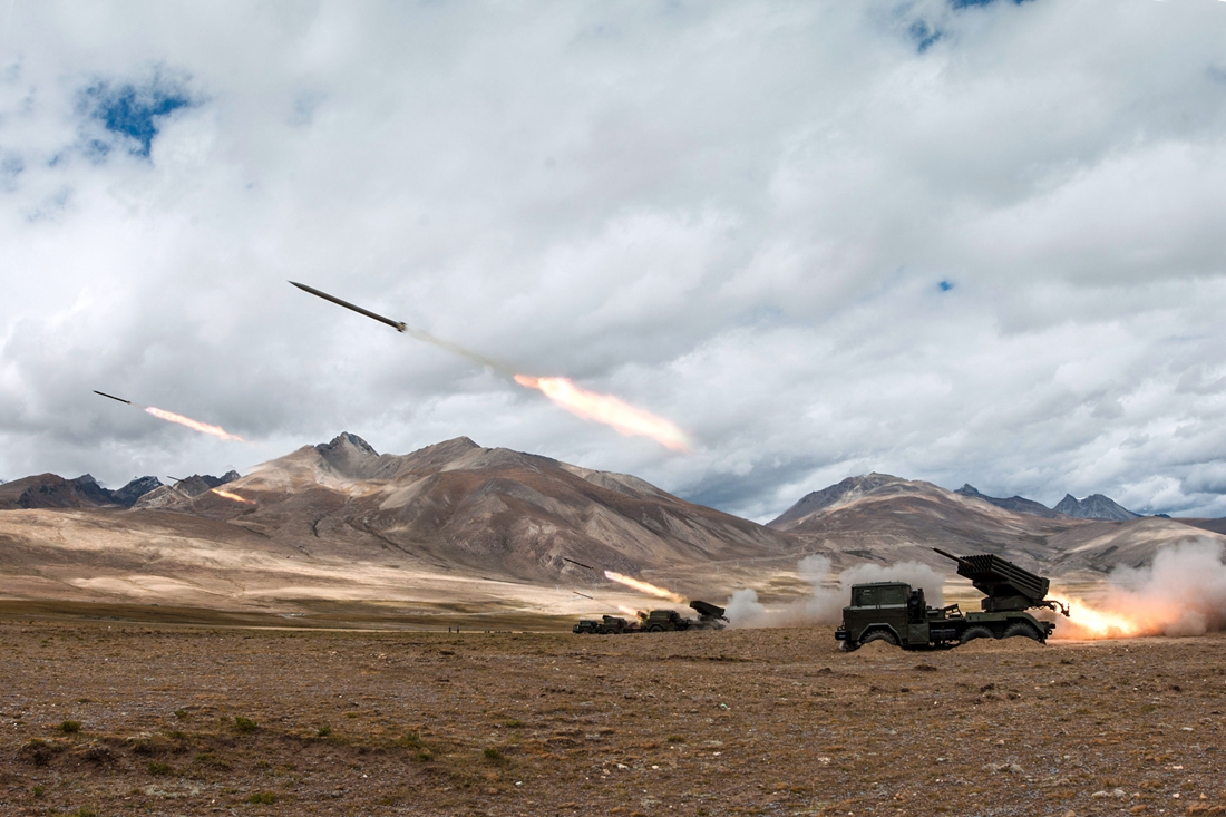Combined corps in live-fire test - Global Times