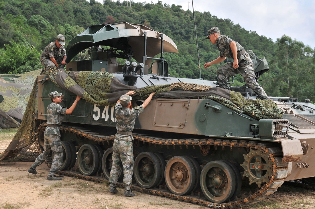 Shady setup in live-fire training - Global Times