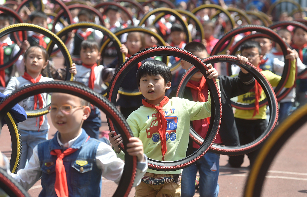 Photos: Recess is far from free play for these Chinese students ...
