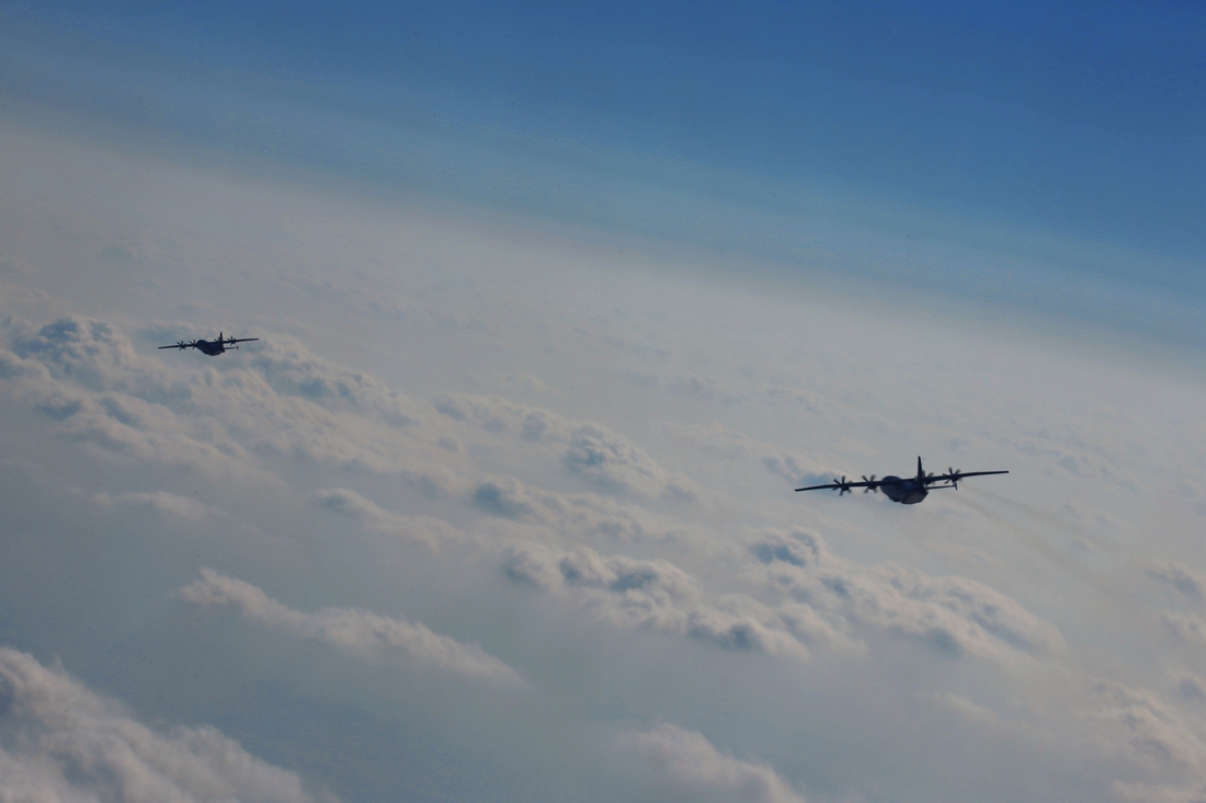 Y-9 transport aircraft in long-distance flight training - Global Times