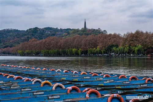 Winter scenery of West Lake scenic spot in Hangzhou, E China's Zhejiang ...