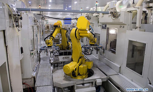 Robots help boost productivity in E China's Zhejiang - Global Times