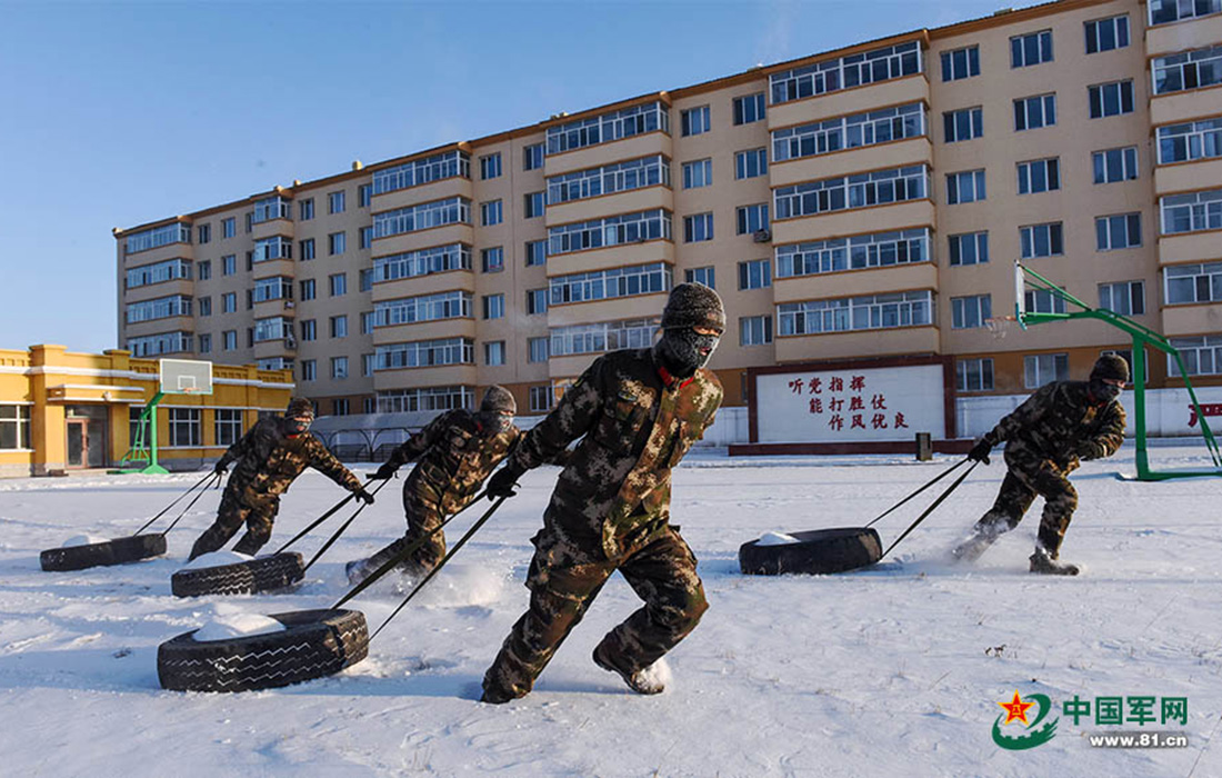 Frontier soldiers carry out winter training in -37℃ - Global Times